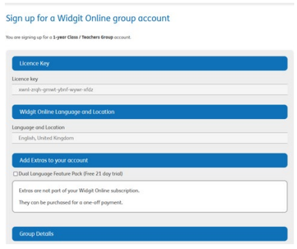 Widgit Online: How to set up a group user account – Widgit Software