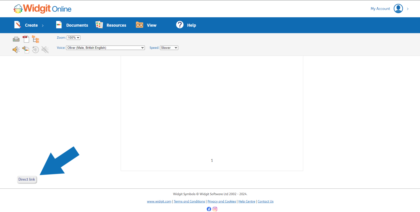Widgit Online: How to publish or share links to documents – Widgit Software
